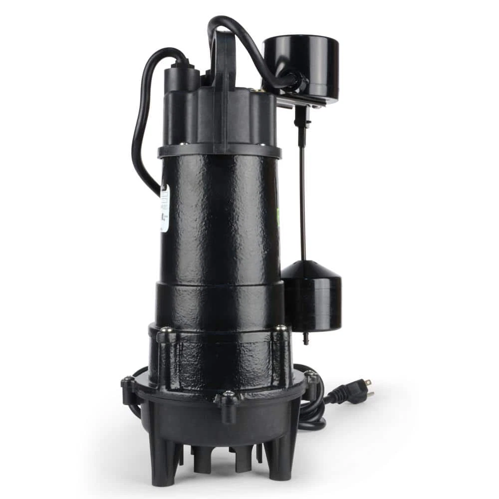 LEO 1/2-HP 120-Volt Cast Iron Sewage Sump Pump In The Water, 45% OFF