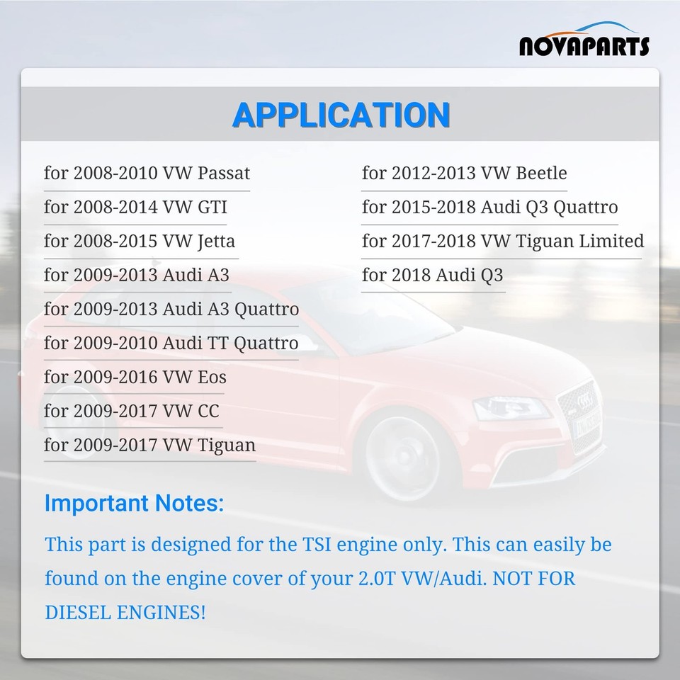 Engine Intake Manifold with Solenoid Valve, Gaskets & Sensor for Audi ...