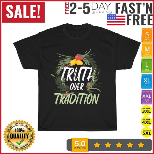 Jewish Holiday Sukkot Truth over Tradition Torah Israelite T Shirt Men ...