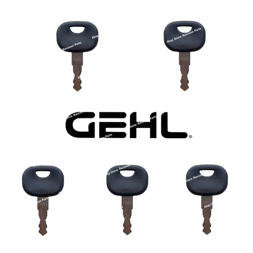 5 Gehl Ignition Keys 50280186 keys Ford HCB Hanomag JLG HAMM VOLVO ...