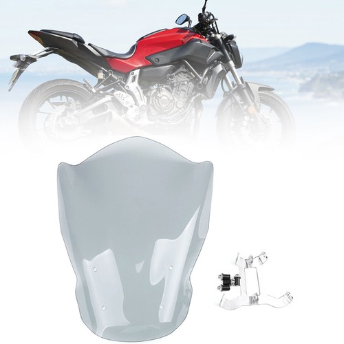 Windscreen Windshield Deflector ABS Double Bubble Fits For Yamaha MT07 ...