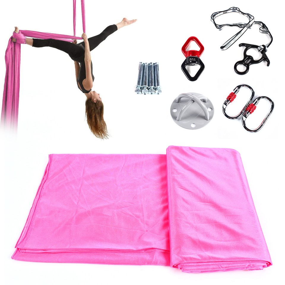 Aerial Silk Yoga Swing Hammock Inversion Anti-Gravity Pilates w ...