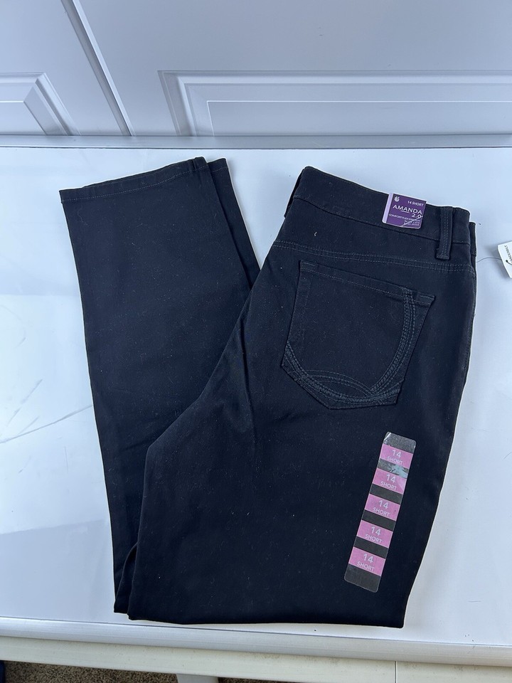 Gloria Vanderbilt Amanda 2.0 Comfort Flex Stretch Slim Leg Mid Rise 14 ...