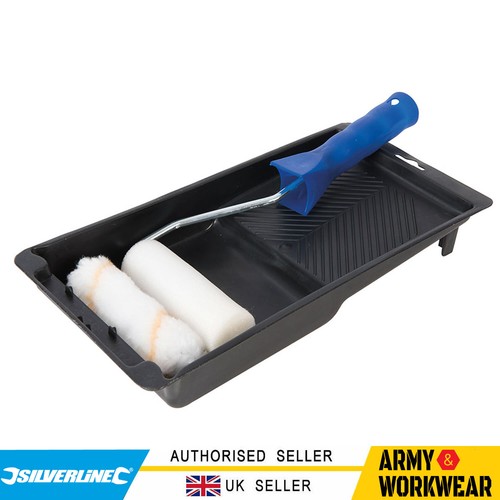 4" Mini Roller Sleeve & Tray Set Painting Decorating Roller 100mm ...