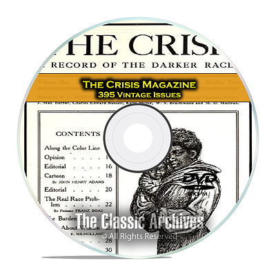 The Crisis Magazine, 395 Vintage Issues, 1910-1963 American Civil ...