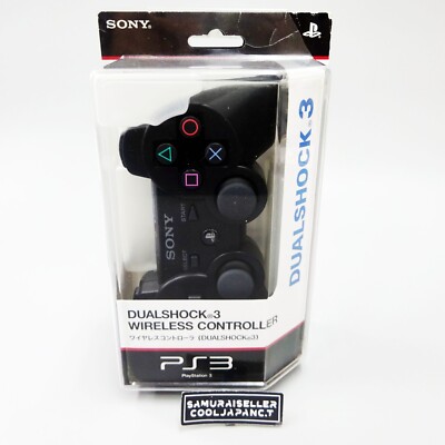 SONY PS3 DUAL SHOCK 3 WIRELESS Controller Black CECHZC2J Playstation3 ...
