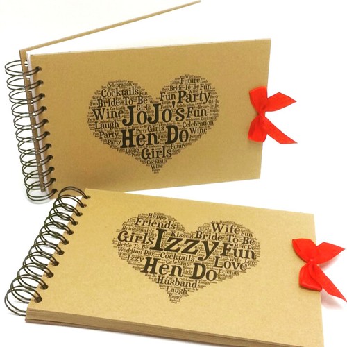 Personalised A5 A4 Hen Do Scrapbook, Photo Album, Memory Book, Gift ...