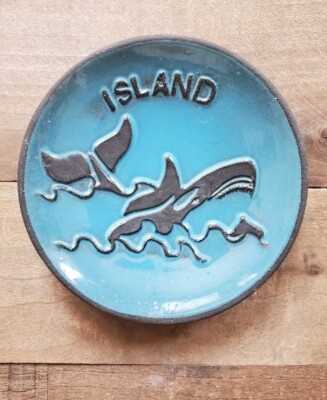 Killer Whale Orca - 5in Island Ocean Ceramic Plate Wall Hanging ...