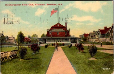 Postcard Knickerbocker Field Club Flatbush Brooklyn NY 1912 | eBay
