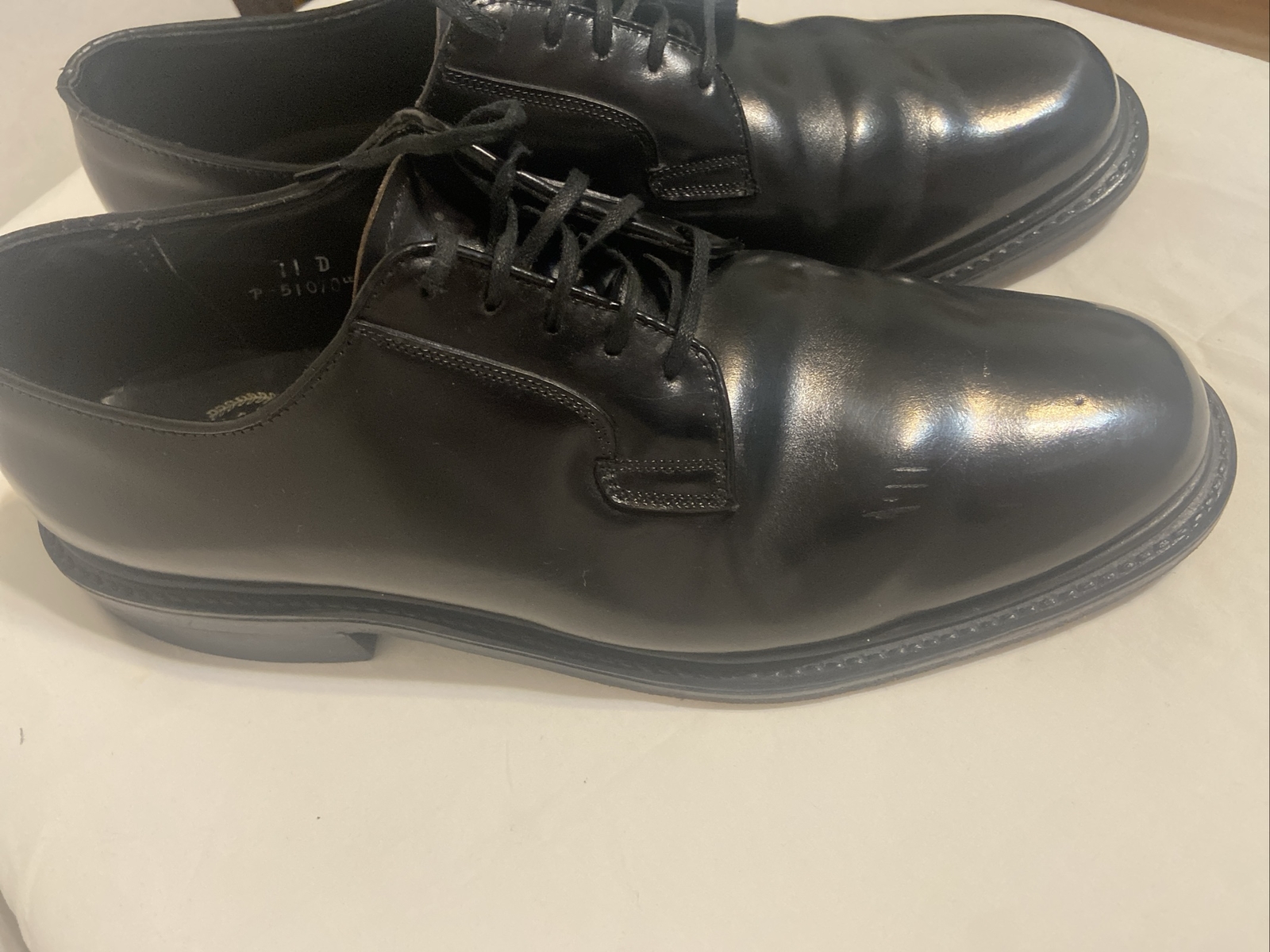 Stuart Holmes Black Shell Cordovan Plain Toe Bluchers… - Gem