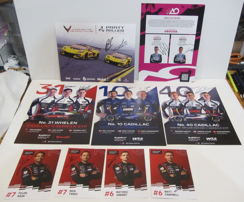 2025 signed IMSA DETROIT GP HERO PHOTO CARD SET FORD POSTER RICKY ...
