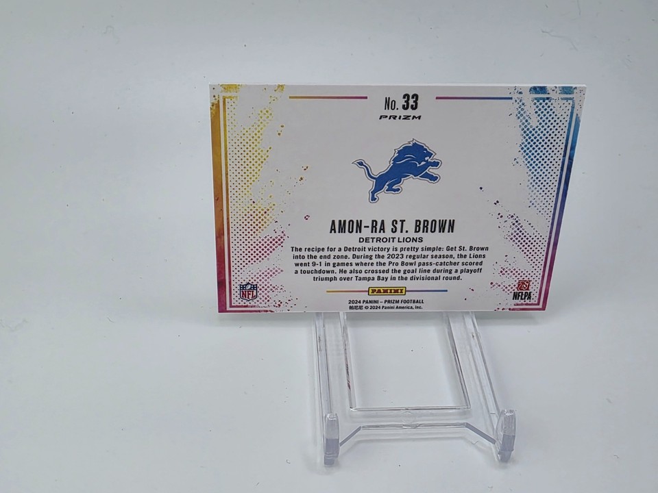 FanArt Amon-Ra St. Brown Card Amon-Ra St. Brown Football Card NFL ...