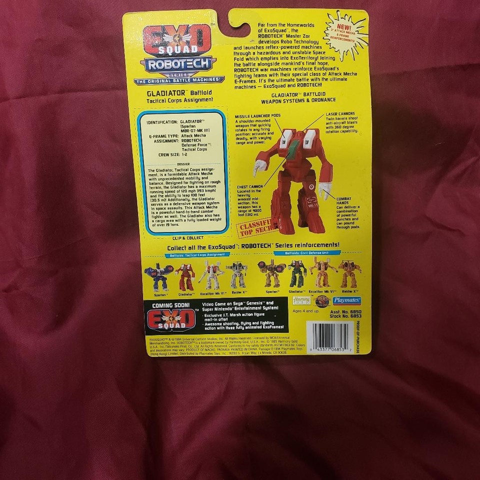 Exo Squad Robotech Series Raidar X Battloid Battle Machines Action ...