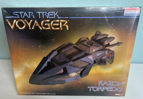 New Sealed Star Trek Voyager Kazon Torpedo Skill 2 Model Kit #85-3608 ...
