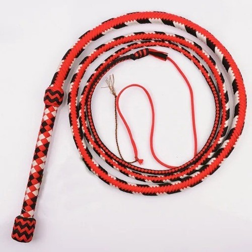 Multi Color Parachute Cord Nylon Whip – 3ft to 18ft Para-cord Bullwhip ...