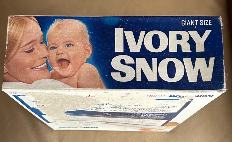 MARILYN CHAMBERS IVORY SNOW DETERGENT FULL BOX 32 OZ GIANT SIZE SEALED ...