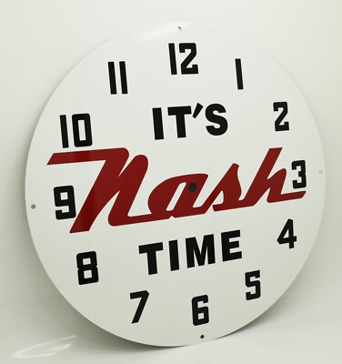 Nash clock face for NPI neon clock Automobile Rambler Metropolitan dial ...