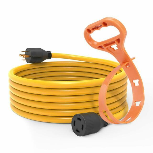 Yellow Jacket 10/4 Heavy-Duty 30A Generator Power Cord - 25 Feet (1493 ...