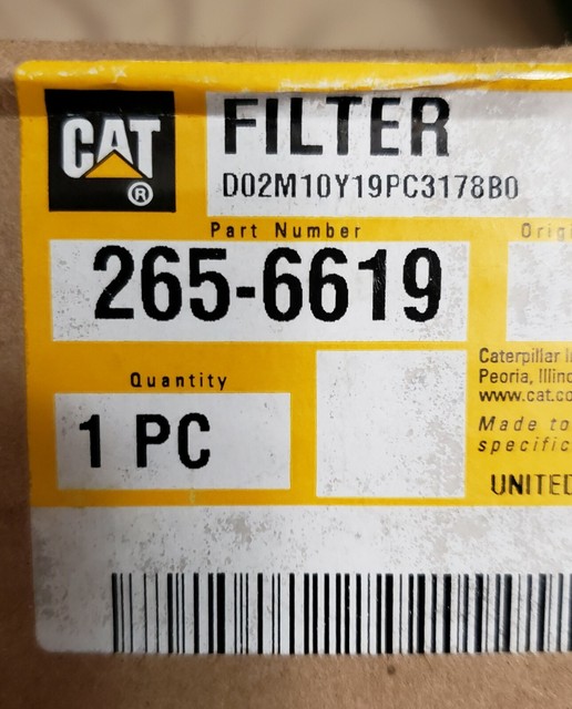 OEM Caterpillar CAB Air Filter 265-6619 CAT 2656619 for sale online | eBay