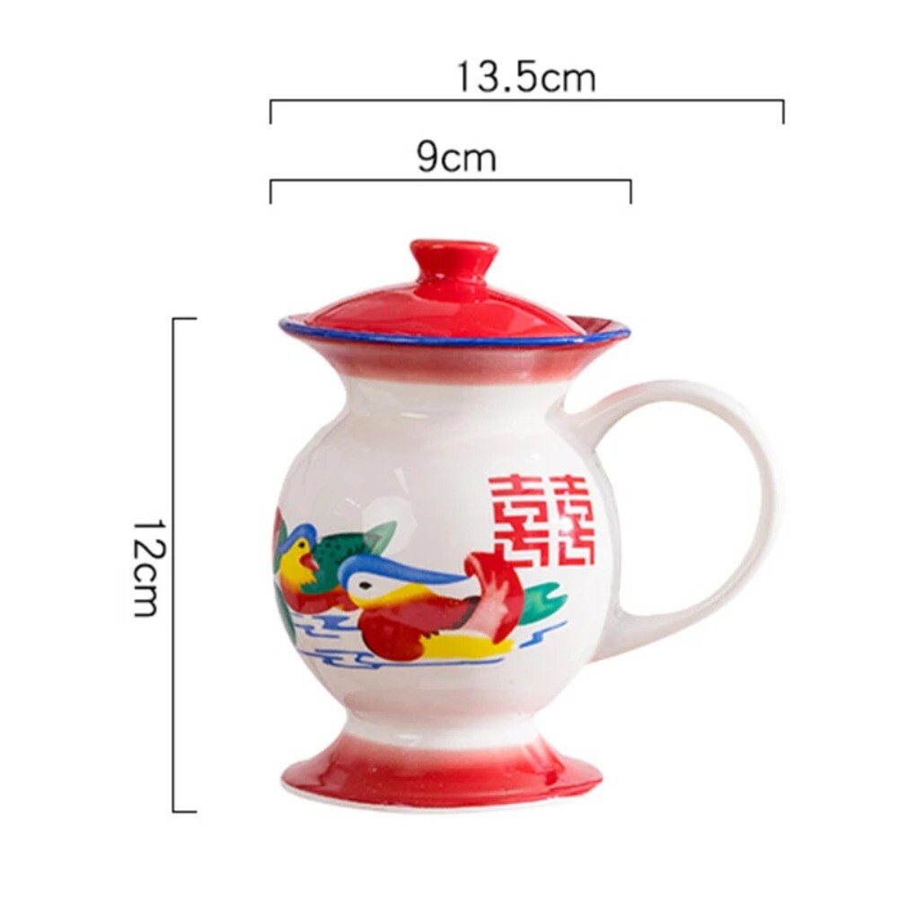 Ceramic Spittoon Cup 350ml Coffee Cup Nostalgic Chamber Pot Mug Wedding ...