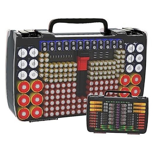 Battery Organizer Storage Holder Box Case with Tester- 269 Batteries ...