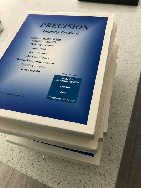 Precision Imaging Write On Transparency Film 100pk Transparency Sheets Precision Imaging Write On Transparency Film 100pk Transparency Sheets