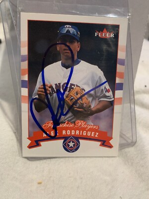 2002 Fleer Alex Rodriguez Yankees Rangers AUTOGRAPHed SIGNED CARD PSA ...