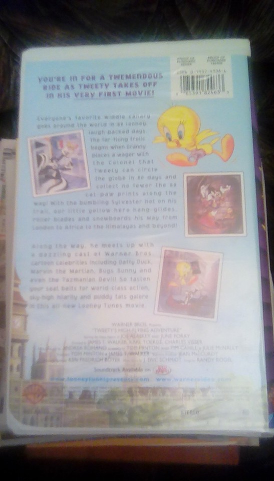 Tweety's High-Flying Adventure - Looney Tunes Clamshell 2000 VHS ...