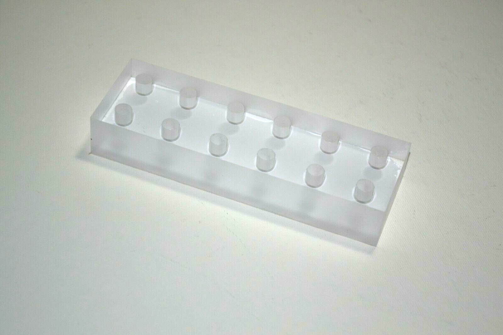 Acrylic Base with 12 Hole Ø 1/4'' for Dop Sticks / Lapidary Faceting ...