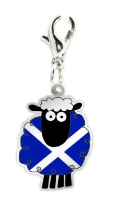 Scottish Saltire Flag Sheep Clip On Charm, Scotland Flag Charm ...