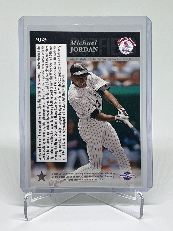 1994 Upper Deck Minor League Michael Jordan #MJ23 Silver Rookie Card RC ...