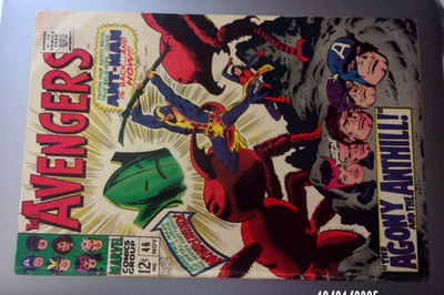 AVENGERS #46 1967 SOLID VG/FN WHIRLWIND,GOLIATH BECOMES ANTMAN BUSCEMA ...