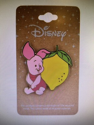 Disney Winnie the Pooh Piglet with Lemon Enamel Pin - BoxLunch ...