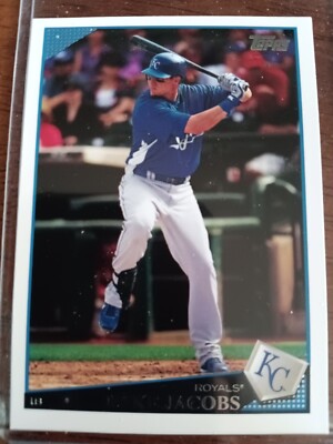 MIKE JACOBS KANSAS CITY ROYALS 2009 TOPPS BASEBALL CARD #385 | eBay
