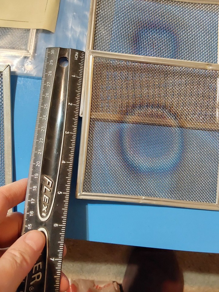 5-VINTAGE 5x5" METAL SCREEN FOR HOT LIGHTS - FITS BERKEY Colortran ...