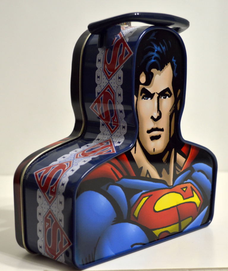 SUPERMAN FIGURAL Metal LUNCH BOX 2003 Tin Lunch Box Co | eBay