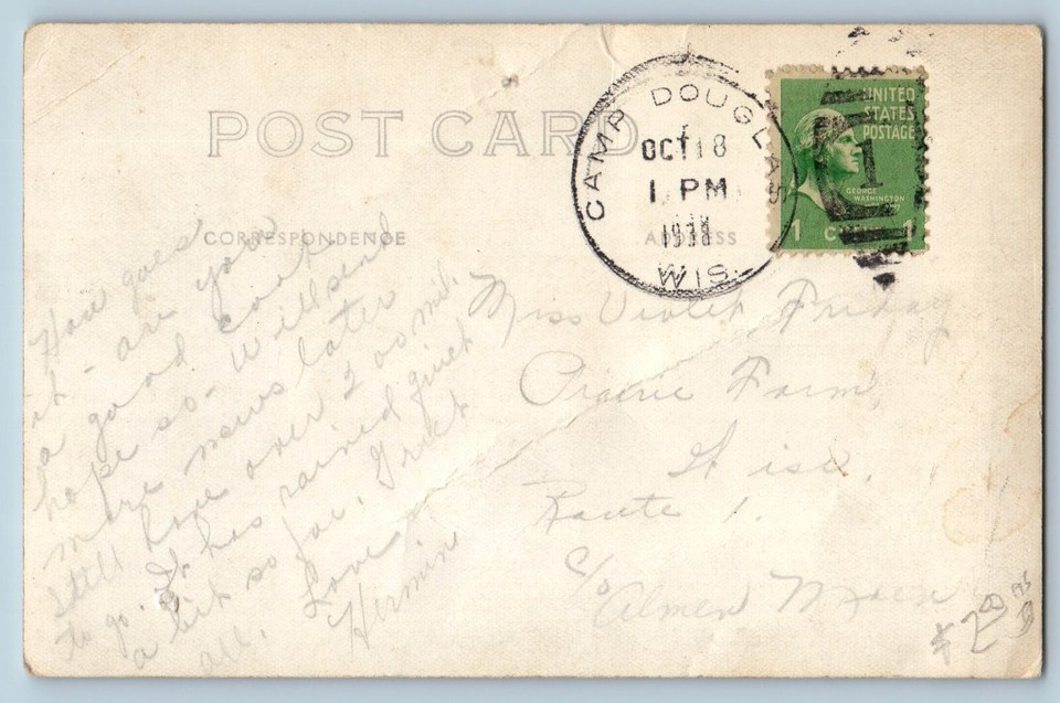 1938 Castle Rock Camp Douglas Wisconsin WI RPPC Photo Vintage Postcard ...