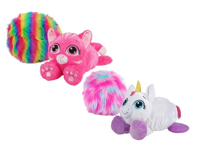 Rainbow Fluffies Large - 2 Pack Unicorn & Kitty - Ages 4 Months and Up ...