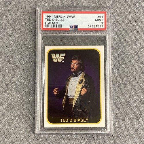 1991 Merlin WWF #91 Ted DiBiase Italian PSA 9 | eBay