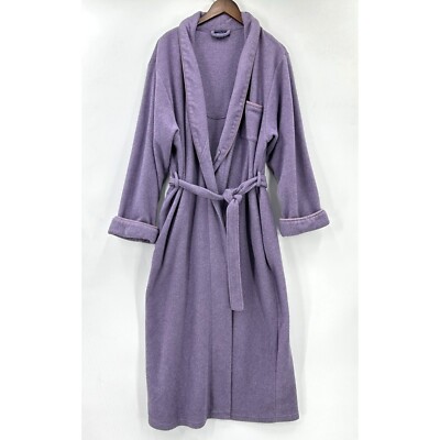 Charter Club Intimates Robe Womens Plush Belted Wrap Pockets Light ...