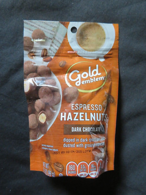 (1) Bag Of Gold Emblem Espresso Hazelnuts Dark Chocolate 3.5 Oz ! | eBay