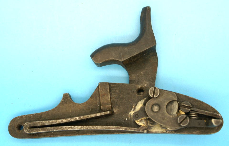 U.S. 1863 SPRINGFIELD RIFLE MUSKET LOCK PLATE & HAMMER - ANTIQ CIVIL ...