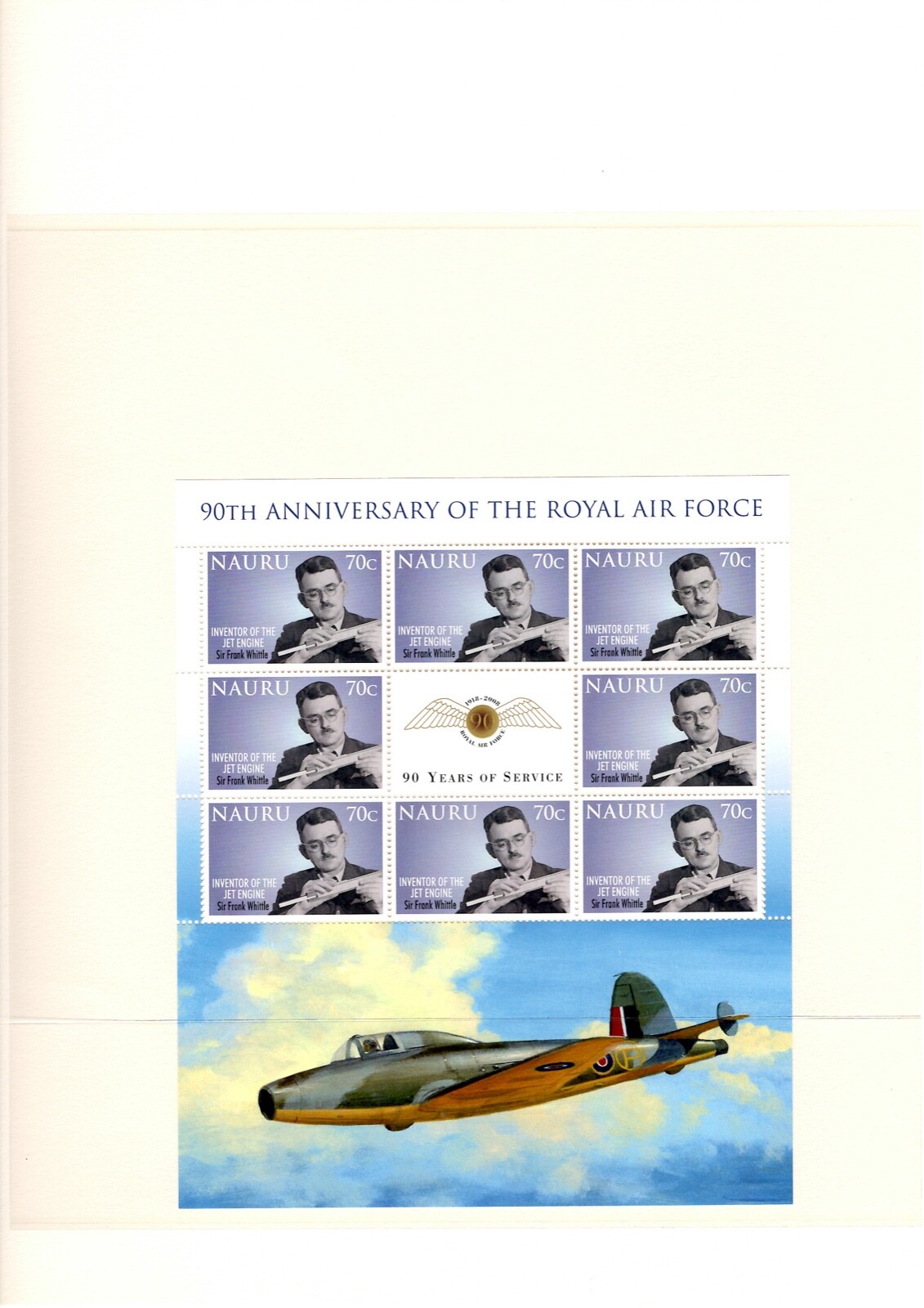 Westminster Collection Stamps, 90th Anniversary RAF Stamp Sheetlets ...