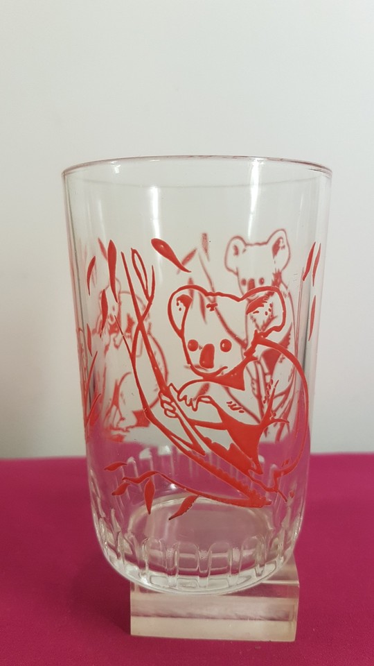 Vintage VEGEMITE KOALA JAR - old bottle "PROMO" TUMBLER CUP - Very H.T ...