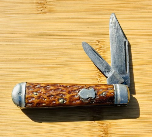 1930-1970 Vintage Boker USA Rare Block Stamp Jack Knife No Case | eBay