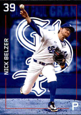 2020 St. Paul Saints Team Issue 3 Nick Belzer Bondurant Iowa IA NM ...