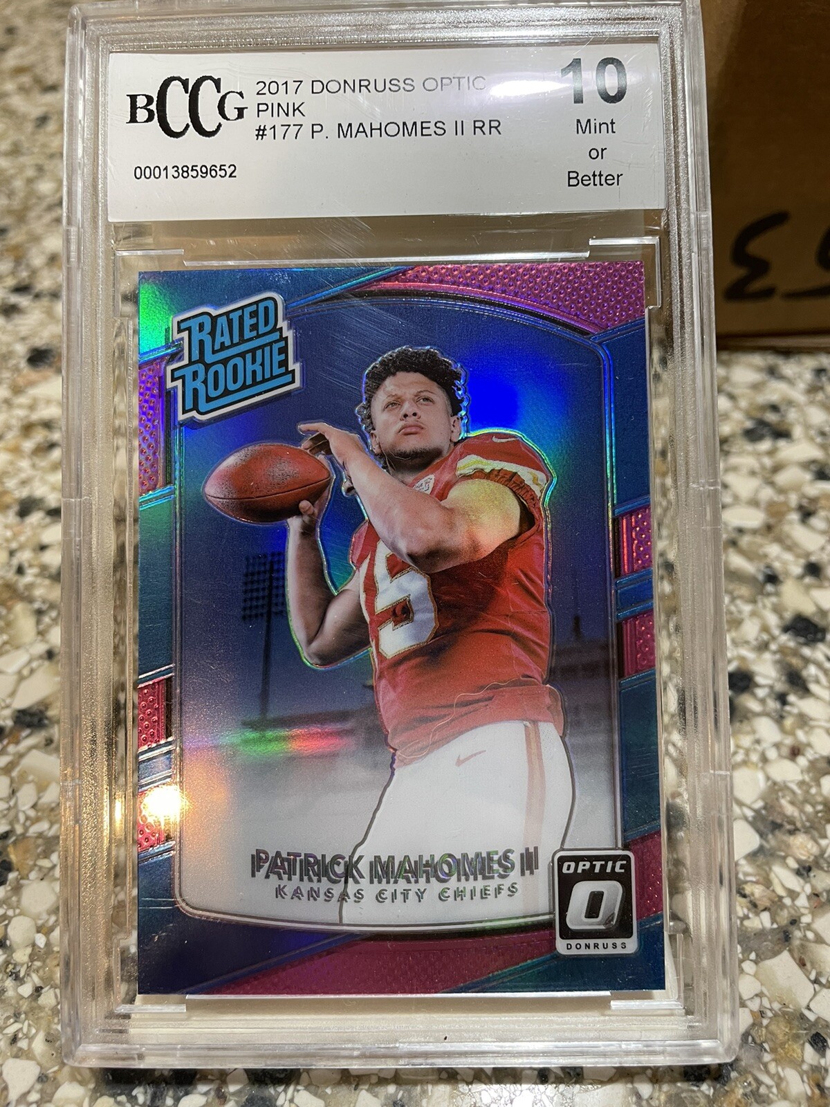2017 Patrick Mahomes II Rookie Donruss Optic Pink | eBay