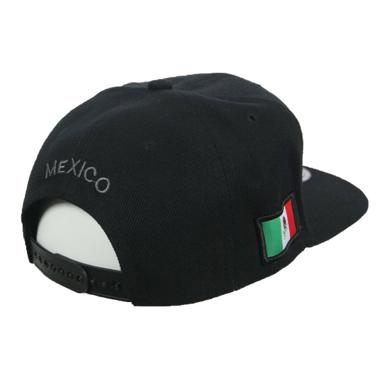 Black Cap Flat Bill Federal Snapback Gold Mexico Jalisco Sinaloa ...