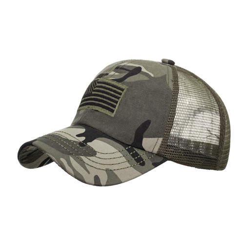 Baseball Cap Snap Closure Comfortable Flag Decor Camouflage Baseball ...