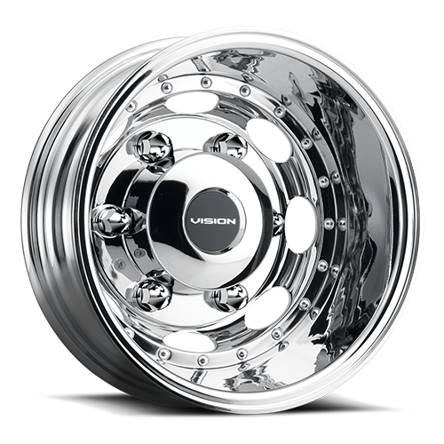 VISION 181Z Van Dually Rear 19.5X6.75 8X165.1 Offset -143 Chrome ...